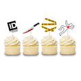 Crime Scene Cupcake Toppers – Glitter Paper Scissors